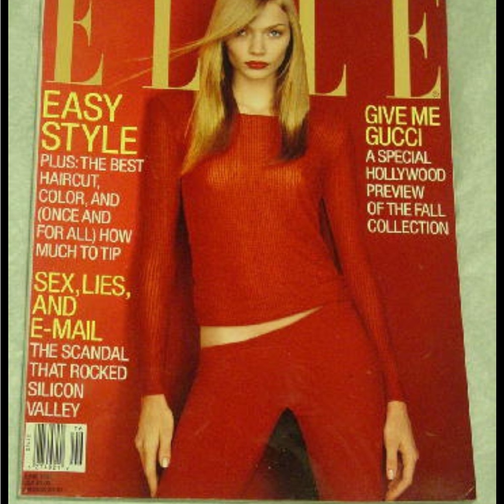 Rare Gucci Tom Ford 1997 Runway Asymmetrical Crop Red… - Gem